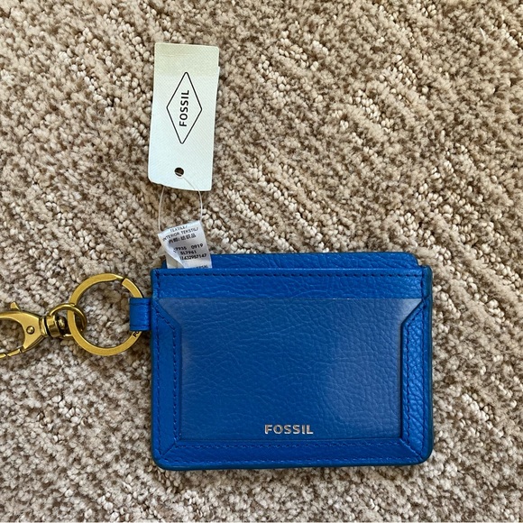 Fossil | Bags | Fossil Lee Card Case Malibu Blue | Poshmark